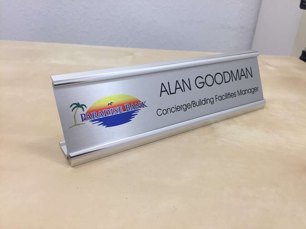 Best Name Plates for Your Business - Lonestar Badge & Sign